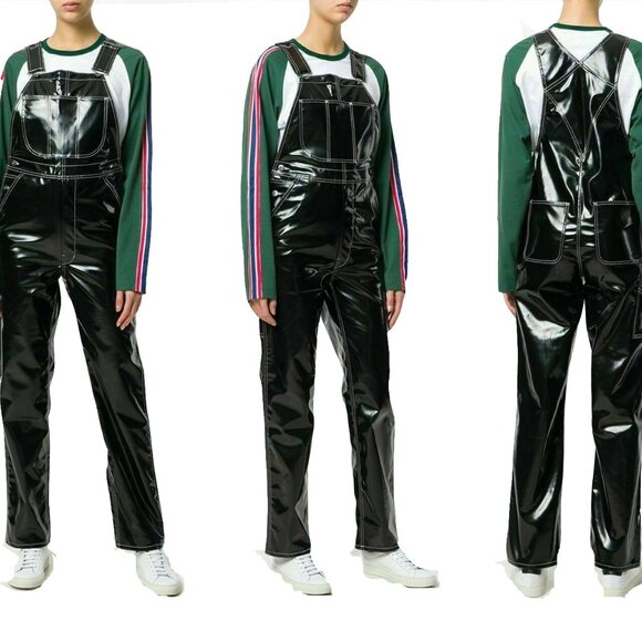 Dark Rock | Pants & Jumpsuits | New Women Vinyl Black Jumpsuit Romper ...